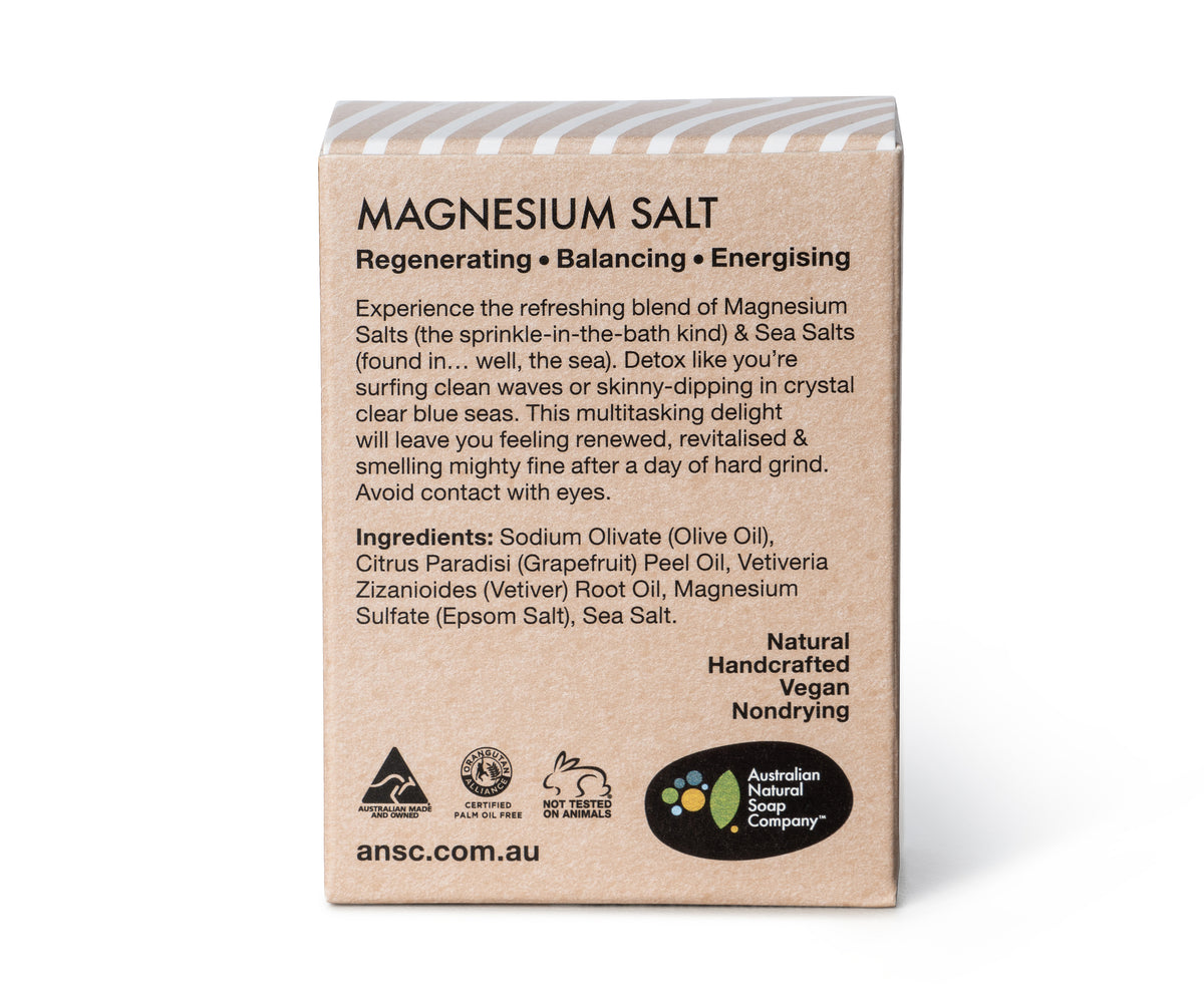 Magnesium Salt Cleanser soap | The Australian Natural Soap Company